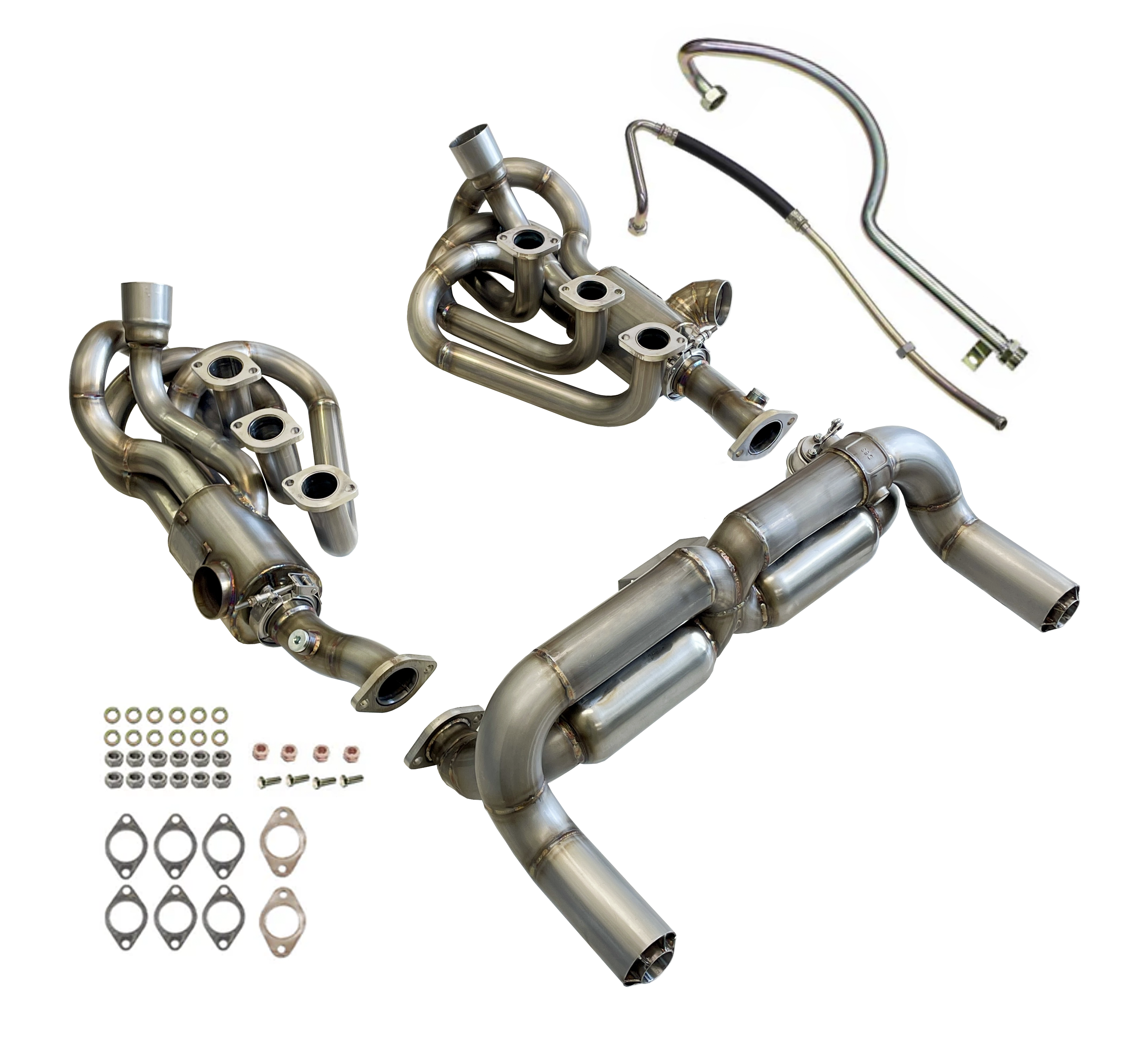 Bursch 911 Super Sport Lightweight Muffler and Headers w/Heat Kit | 19