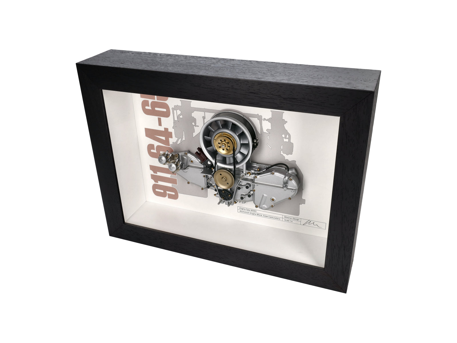 Engine 911 Model Cutaway Porsche Art Box Framed - 1:4 Scale | Sierra ...