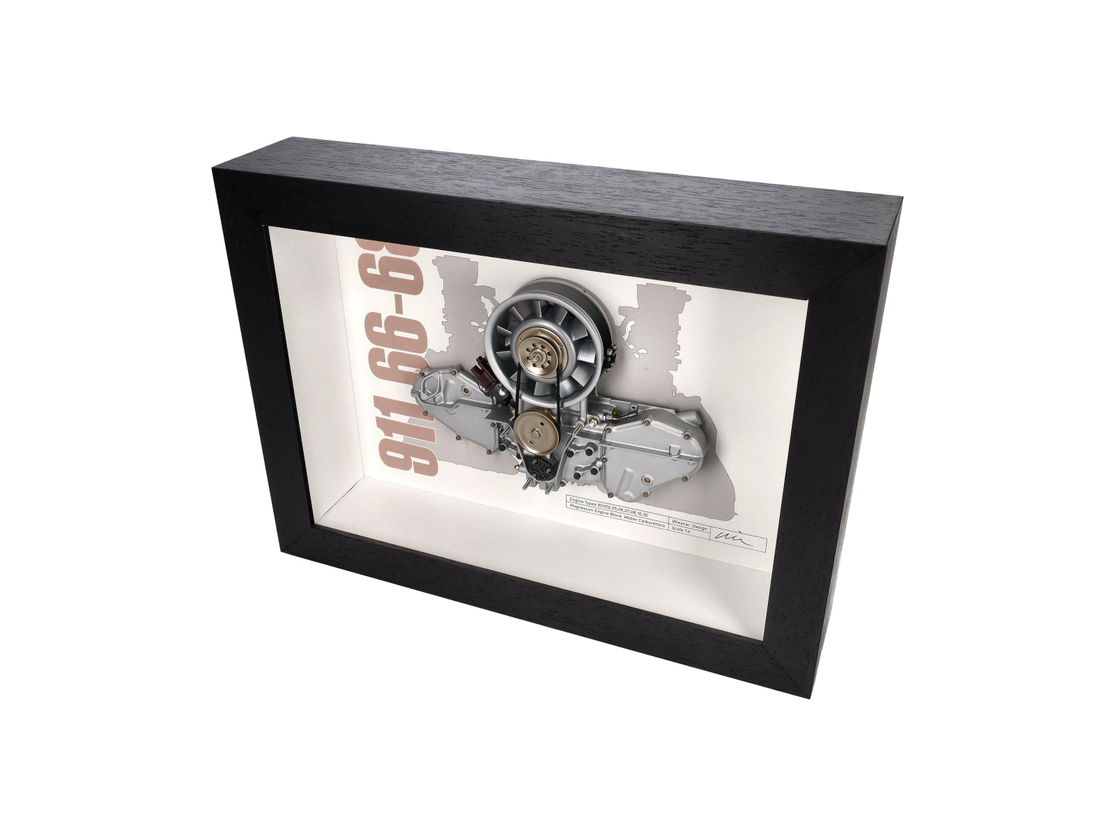 Engine 911 SWB Model Cutaway Porsche Art Box Framed - 1:4 Scale ...