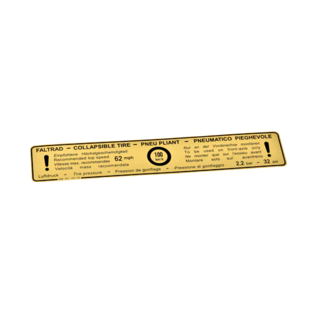 Folding Tire Decal - 928 | 1978-1983 | Sierra Madre Collection ...