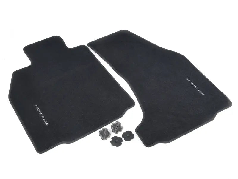Front Floor Mats Set - Black - Cayman | Boxster | 911 | 2009-2012