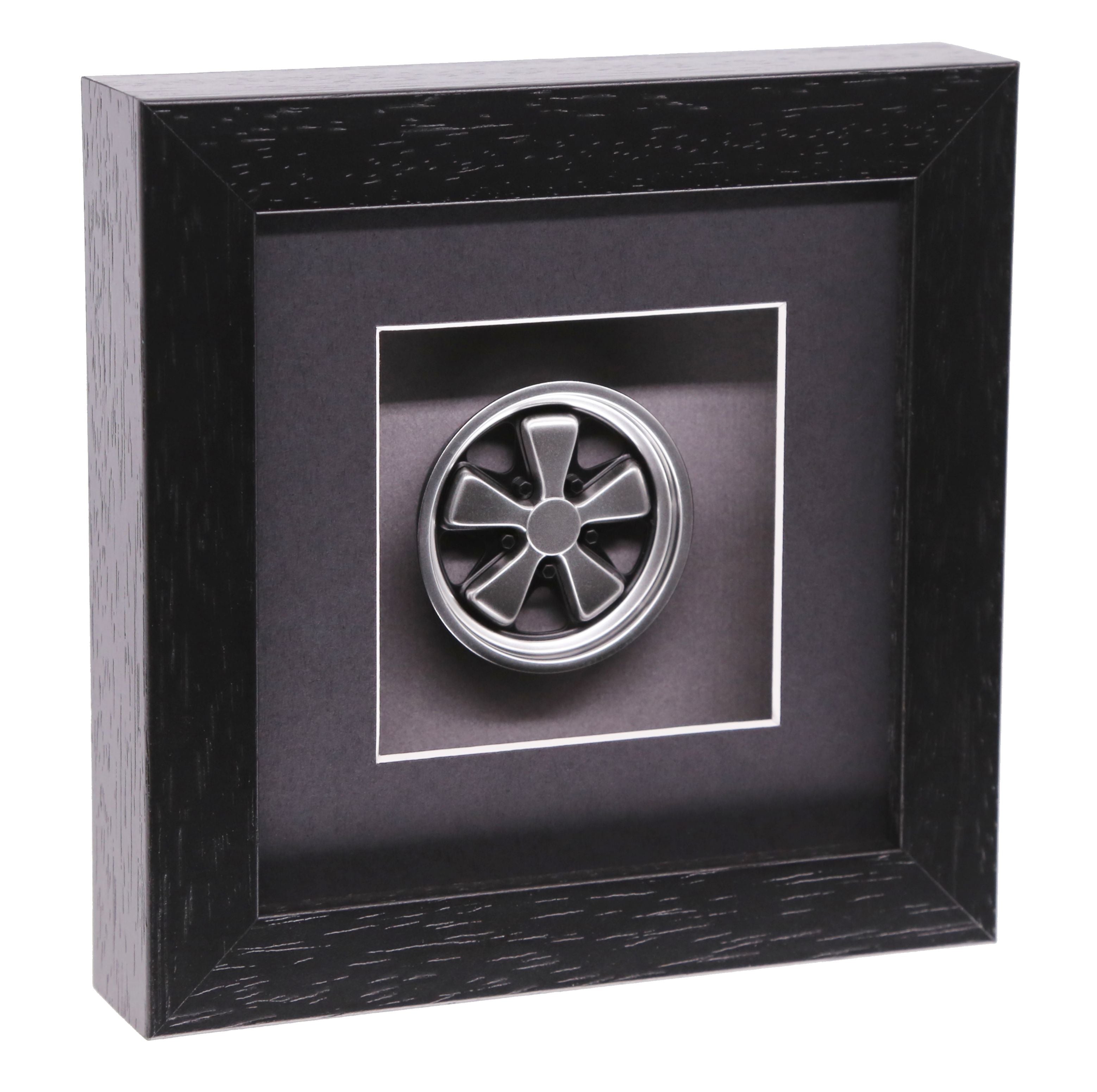 Fuchs 15" Wheel Model Silver Hand Assembled And Box Framed