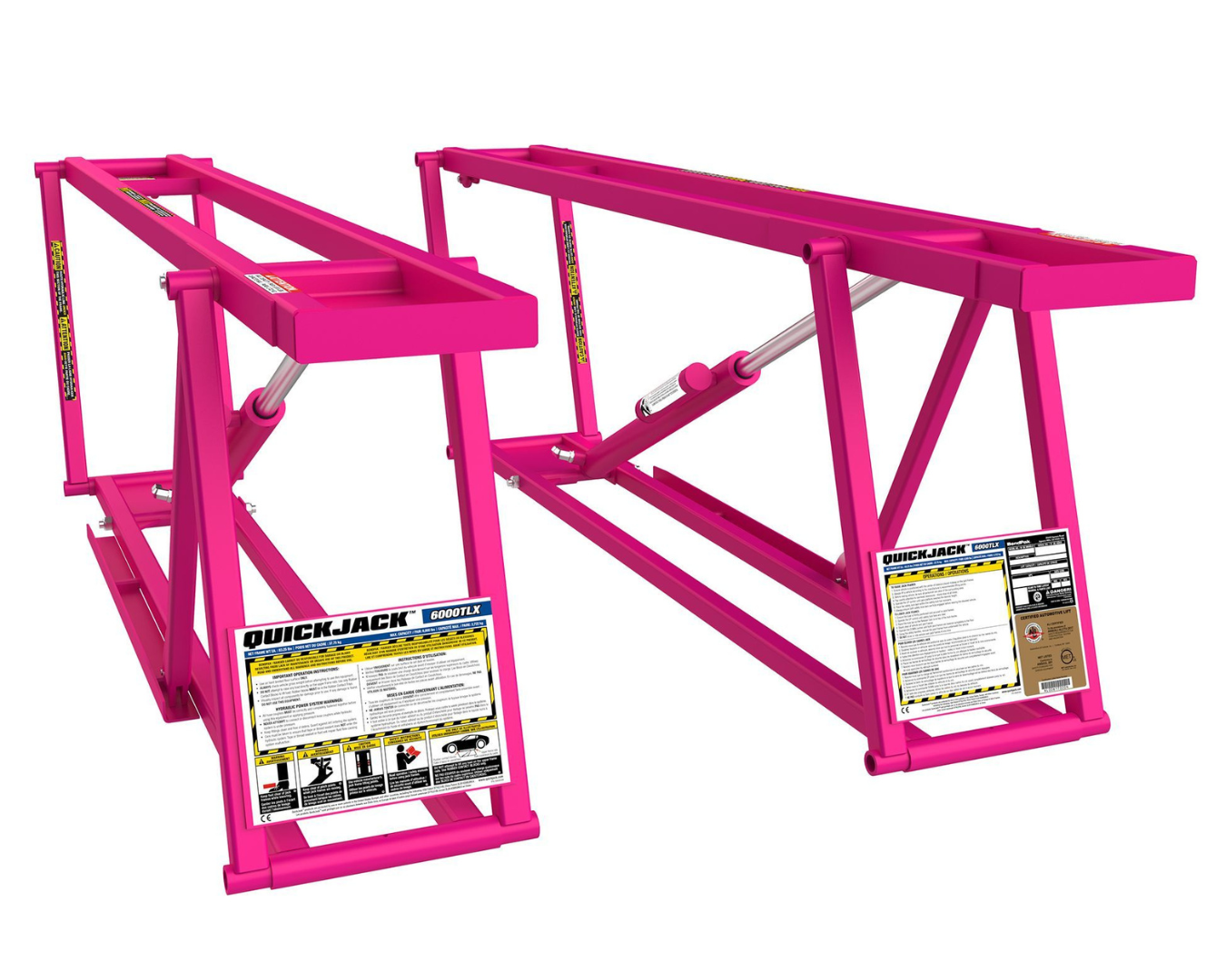 Limited-Edition Pink QuickJack 6000TLX Portable Car Lift