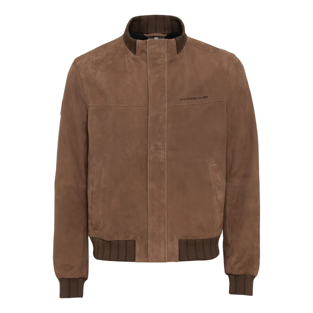 Porsche 911 Limited Edition Men's Leather Jacket - Cognac