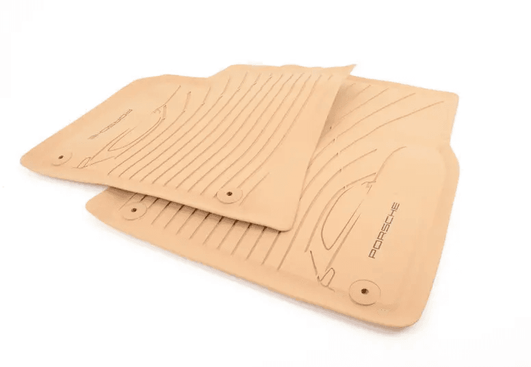 Porsche All Weather Floor Mats Luxor Beige - 95B044800434H0 - Macan 15