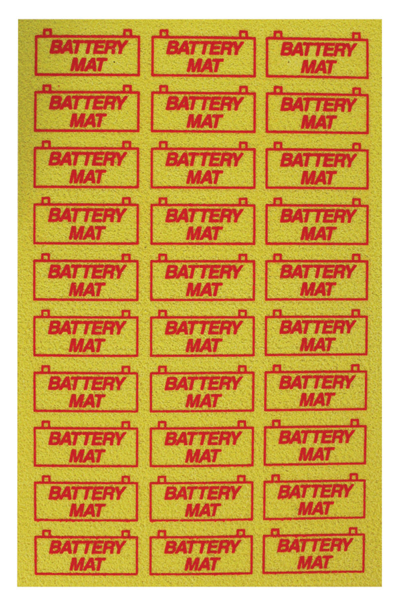 Porsche Battery Mat - Yellow ZVW-915