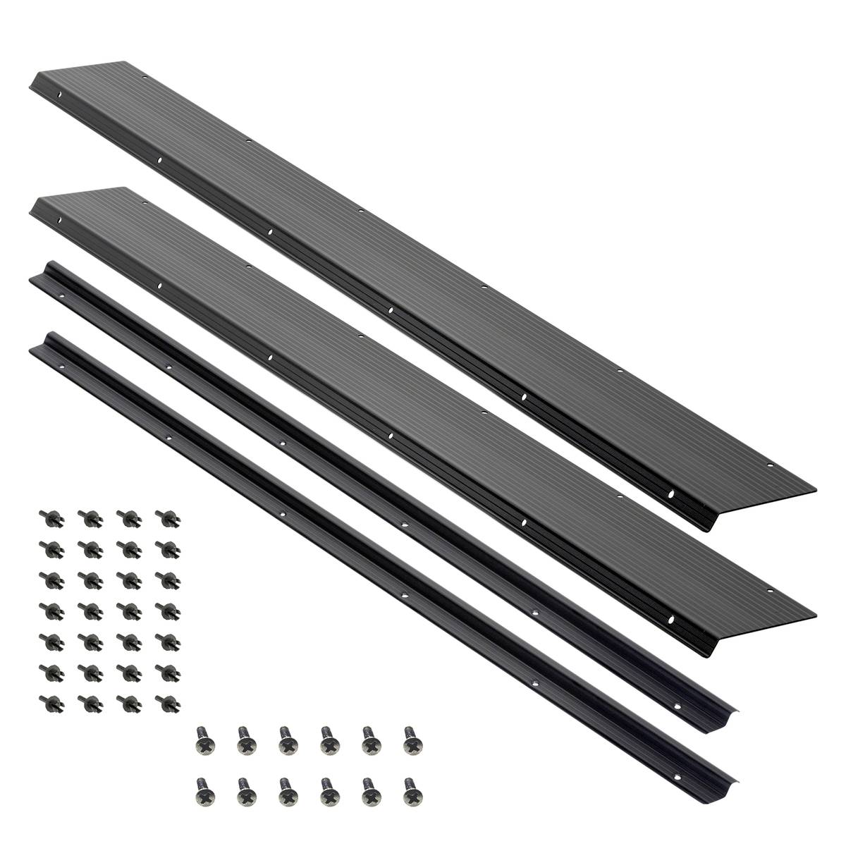 Porsche Door Threshold And Carpet Trim Set - Black - 914 70-76 914-551