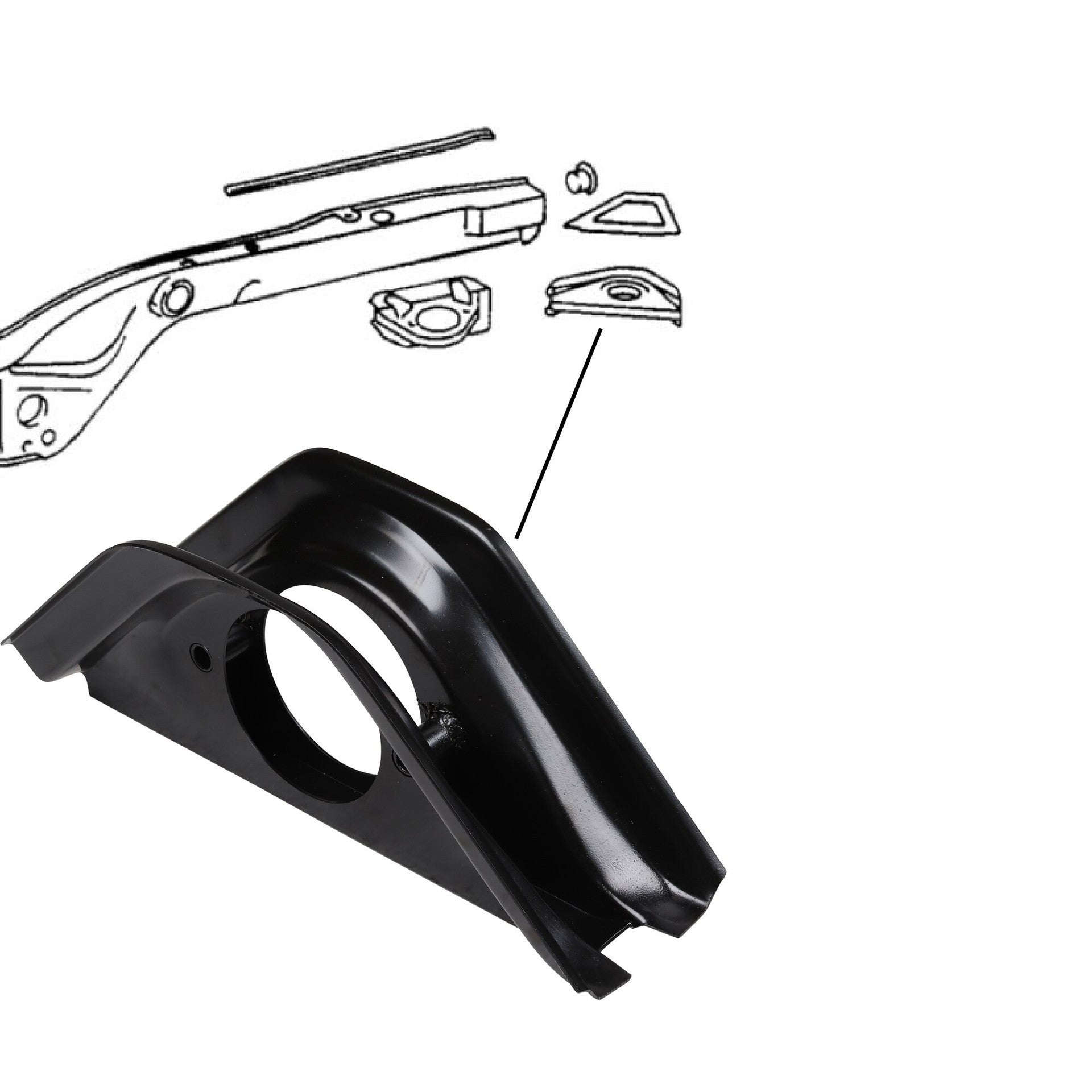 Porsche Engine Mounting Bracket - Left & Right - 911 65-89 901-501-083 ...