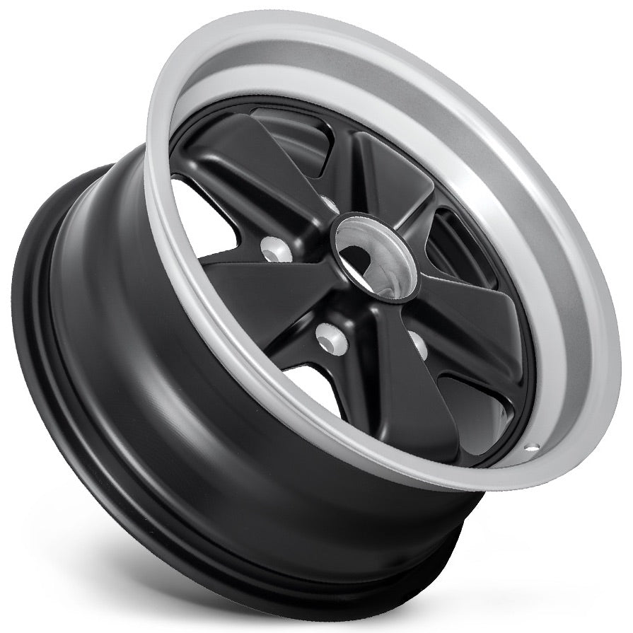 Porsche Evolution Fuchs Wheel Black 15x7 - 911/912E/930 FE150701302371B ...