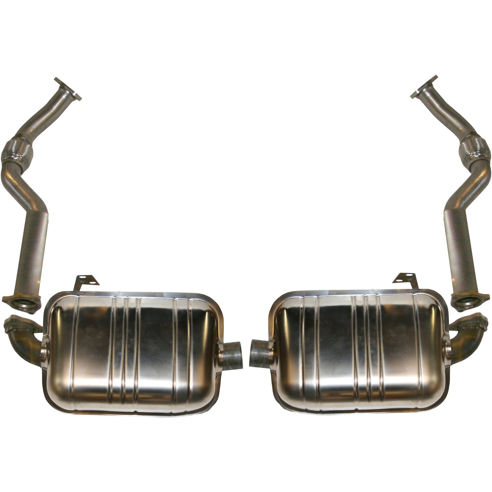 Porsche Exhaust Set - Sport - Rear - Boxster 987/Cayman 987C 04-09 ...