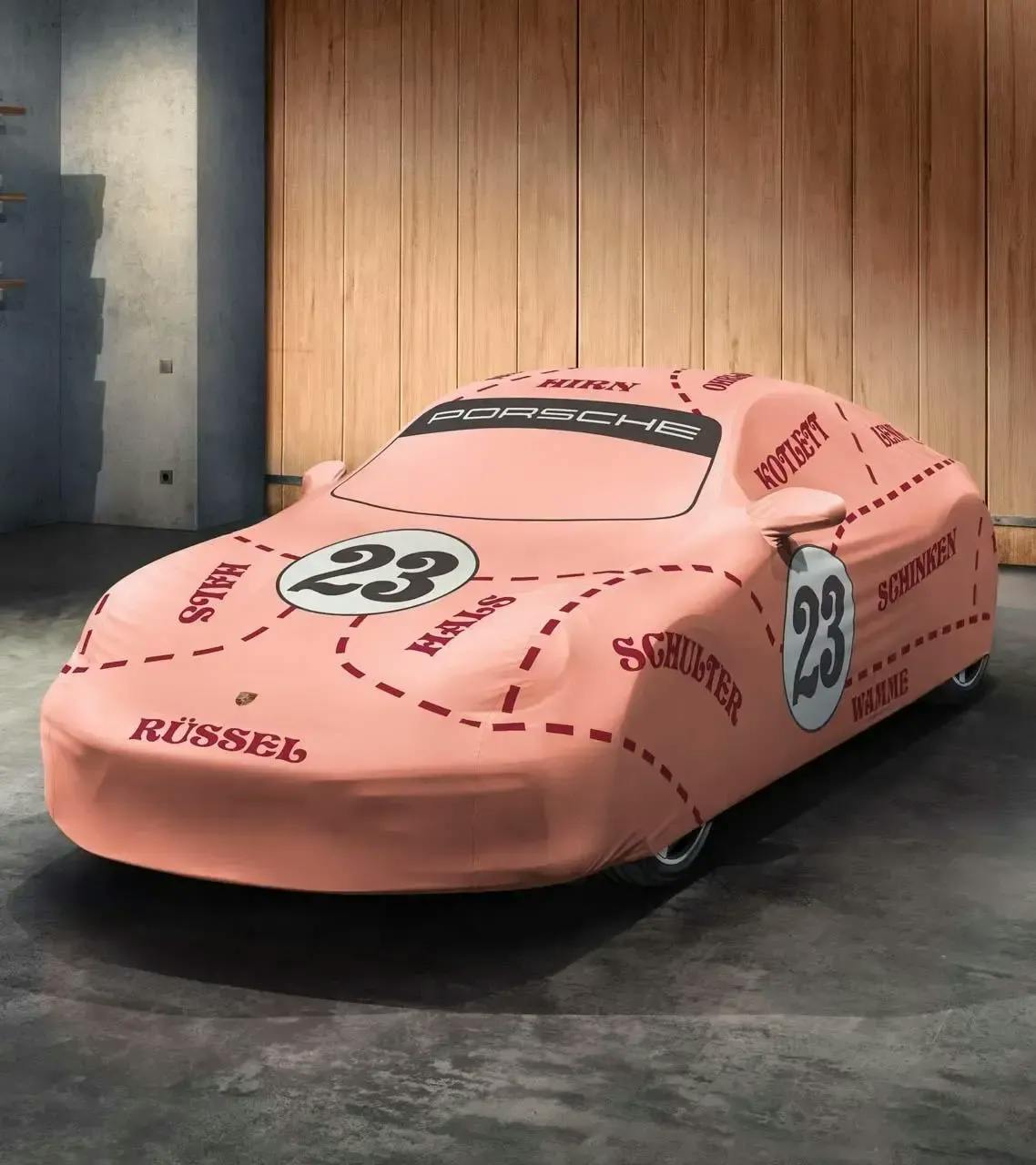 Porsche Indoor Car Cover Pink Pig Design - 99204401216 - 992 18-23 992