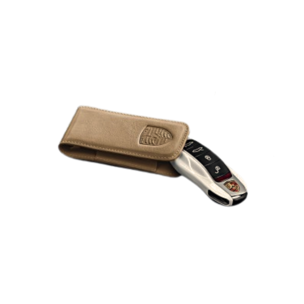 Porsche Leather Key Pouch - Cognac | Sierra Madre Collection | Porsche ...