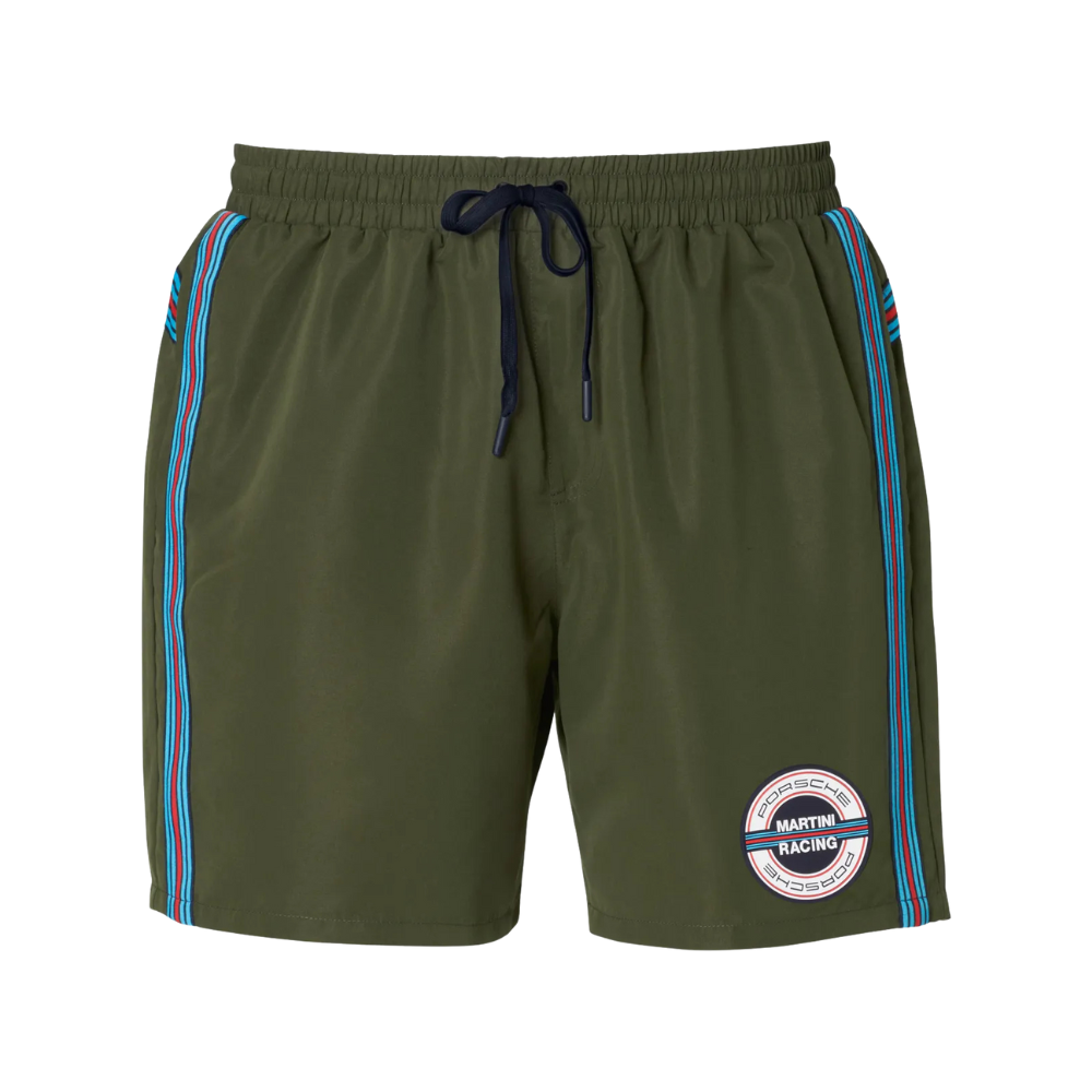 Porsche Martini Racing Mens Swimming Trunks - Olive Green | Sierra ...