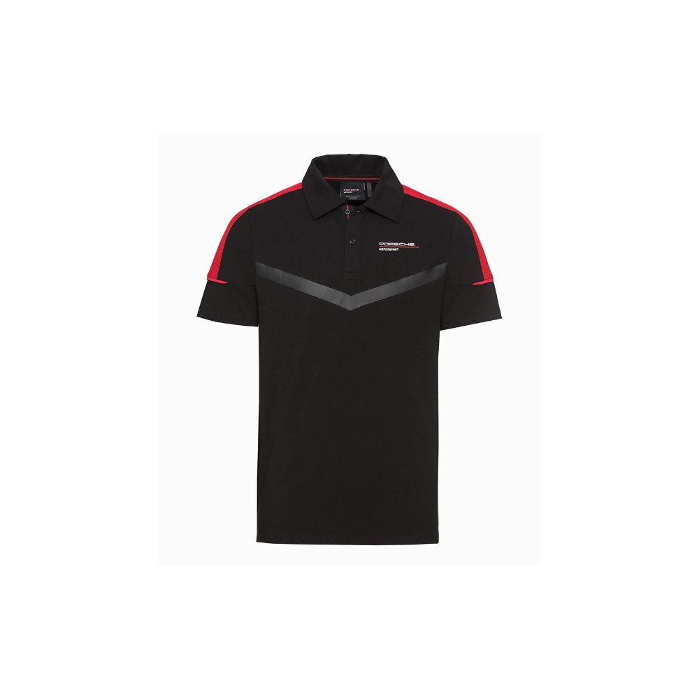 Genuine Porsche Motorsport Collection Fanwear Polo Shirt Black/Red ...