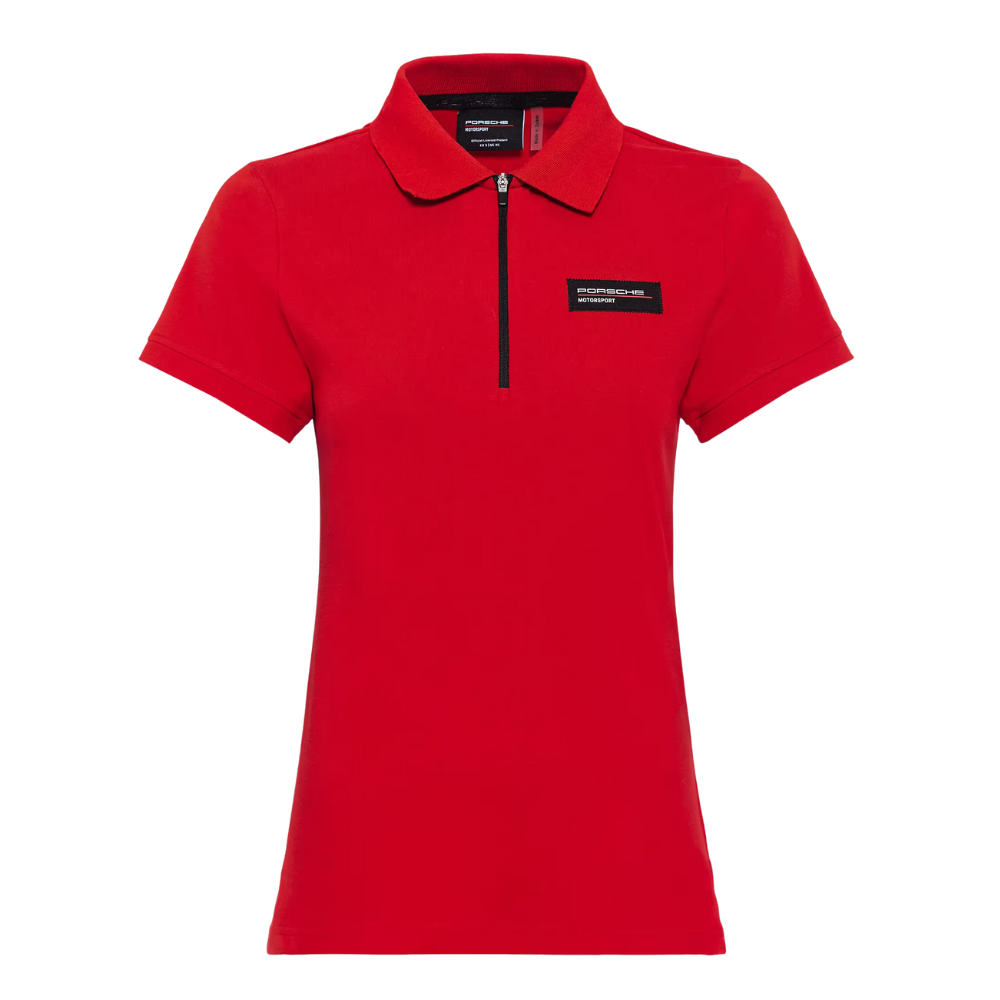 Porsche Motorsport Fanwear Womens Red Polo Shirt