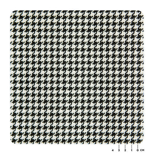 Porsche Pepita Fabric Houndstooth - Black & White 1 Meter MAT-HOU-BLK-