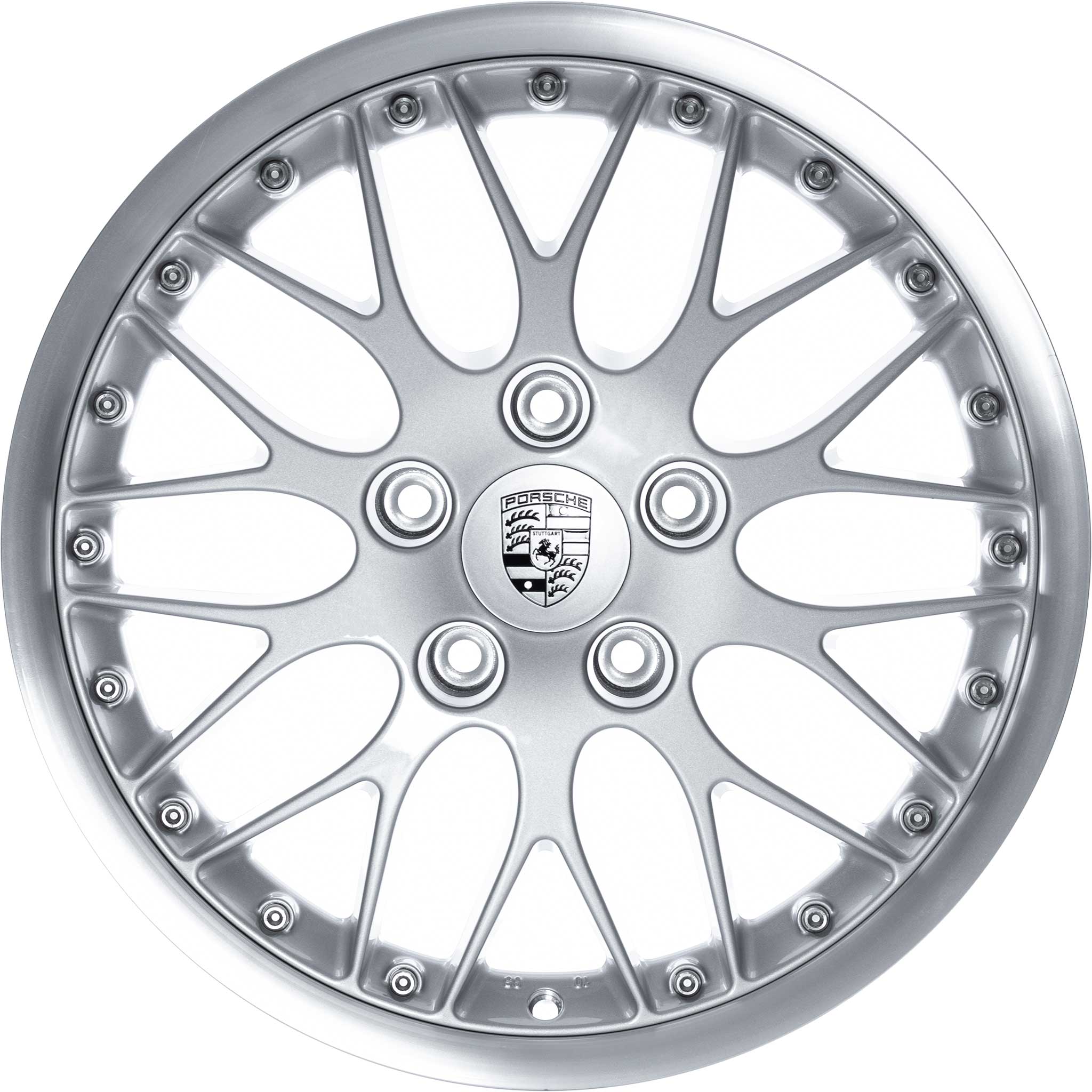 Porsche Rear Silver Alloy Wheel 10JX18 ET65 - 911/Boxster 85-12 993-362-140-50 | Sierra Madre ...