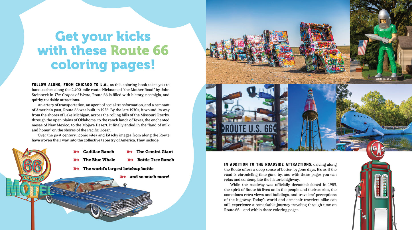 route 66 coloring book
