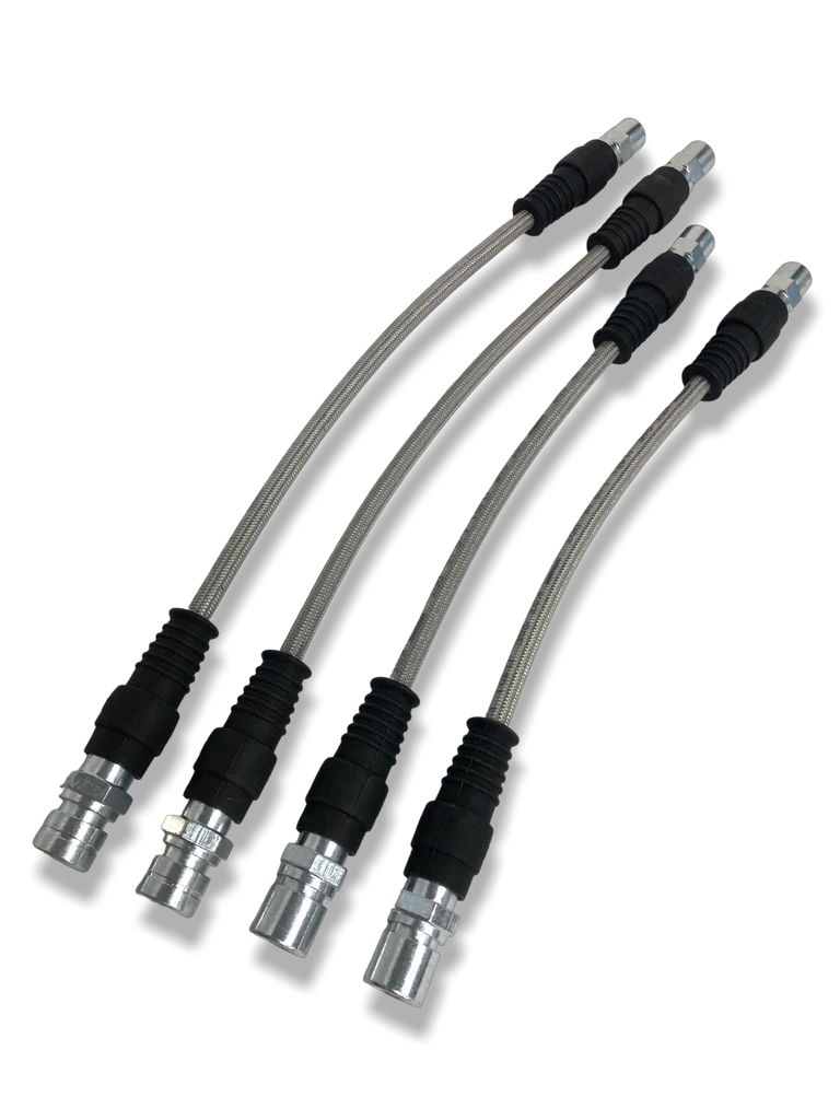 Porsche Stainless-Steel Brake Lines Set of 4 - 911 84-89 911-355-701-SS ...