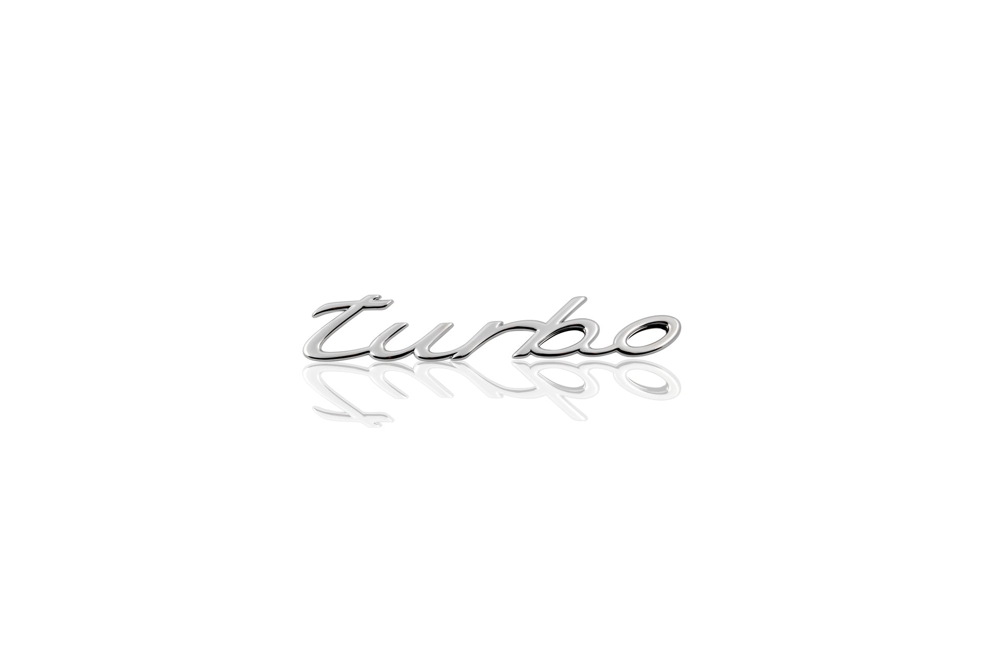 Porsche “Turbo” Logo Chrome Plated - 911 01-04 996-559-237-03-4PU ...