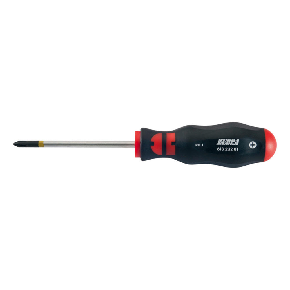 Porsche Zebra Round Blade Phillips Head Screwdriver PH1 x 80mm 0613232