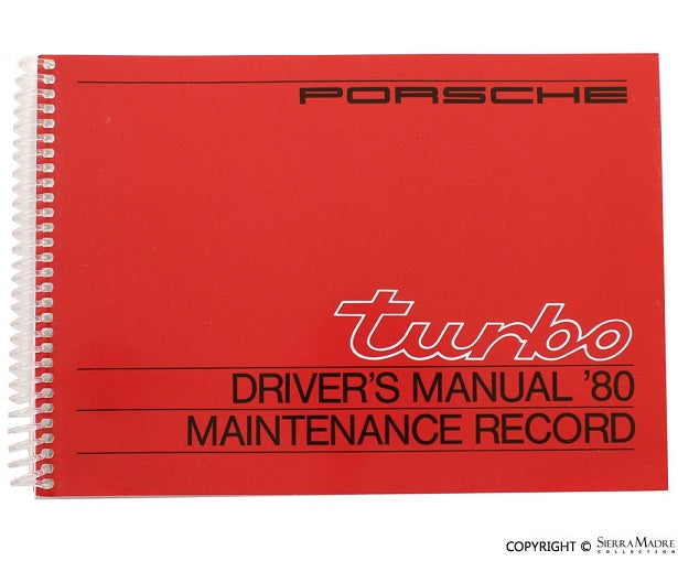 Porsche 1980 Owners Manual - 911T WKD-468-820