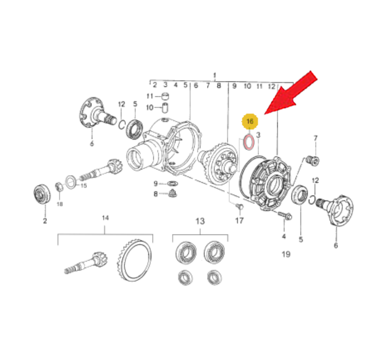 Porsche Adjusting Washer - 993 2300-8900 964-332-216-00 | Sierra Madre ...