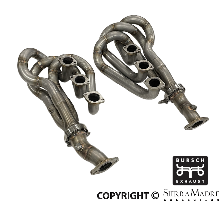 Porsche Bursch Stainless Steel 1-3/4 in Header Set - 911 69-89 BX-9258 ...