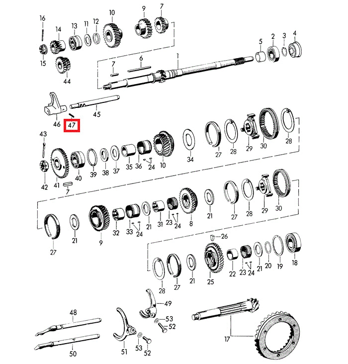 Porsche Clutch Lever Tensioning Sleeve - 4x20mm 50-86 900-095-013-00 ...