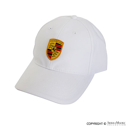 Porsche Crest Cap - White WAP-080-004-0C | Sierra Madre Collection ...