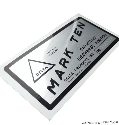 Porsche Delta Mark TEN CDI Decal - 911 64-75 SMC-911-004