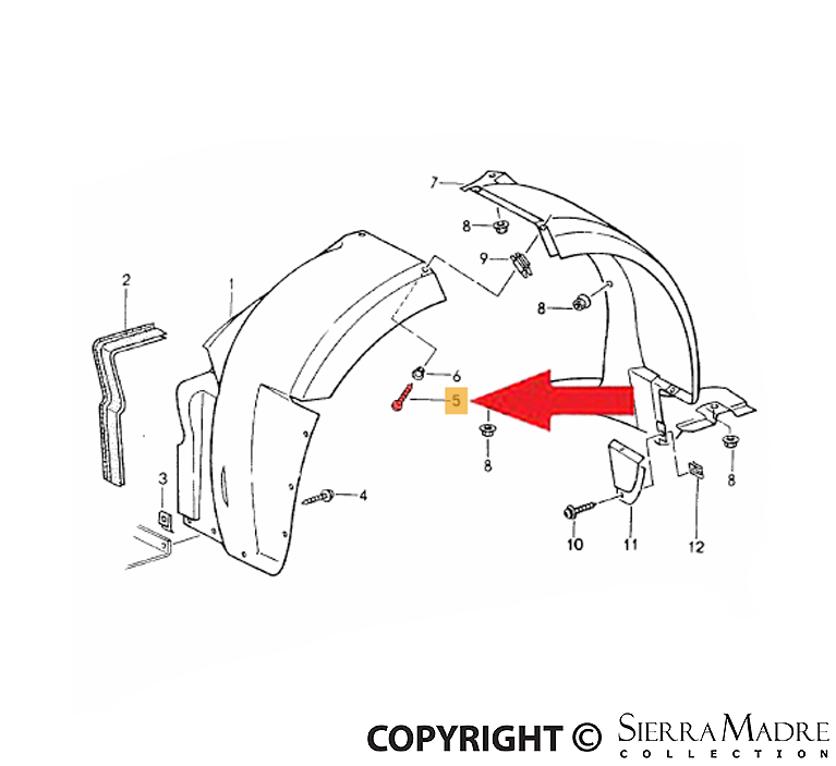 Porsche Fillister HD Screw - 964 89-94 900-143-113-0G | Sierra Madre ...