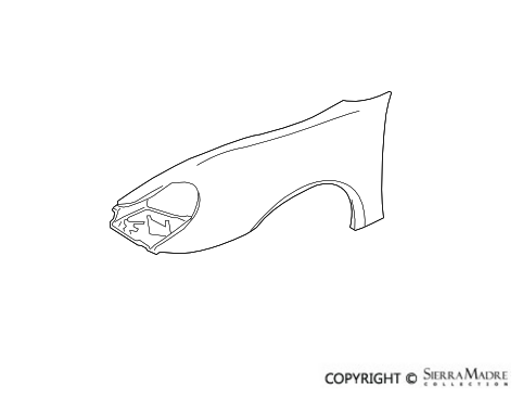 Porsche Front Fender - Left - Boxster/Cayman 09-12 987-503-031-02-GRV