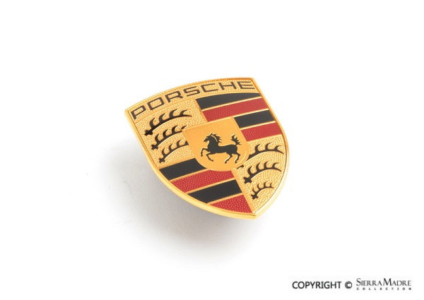 Porsche Hood Emblem with Mounting Base Plate - Cayenne 08-10 955-559-6