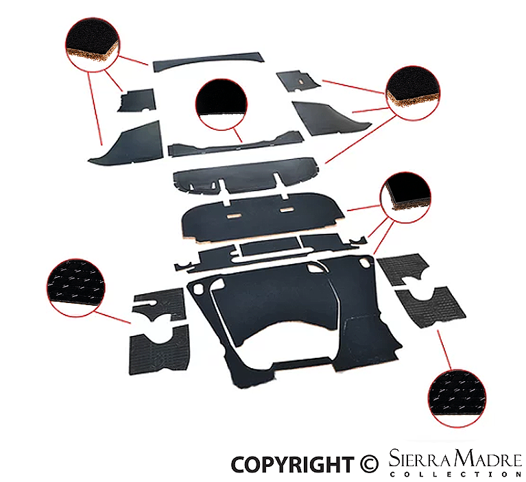 Porsche Insulation System Set - 356B/356C 60-65 SMC-556-800-SET