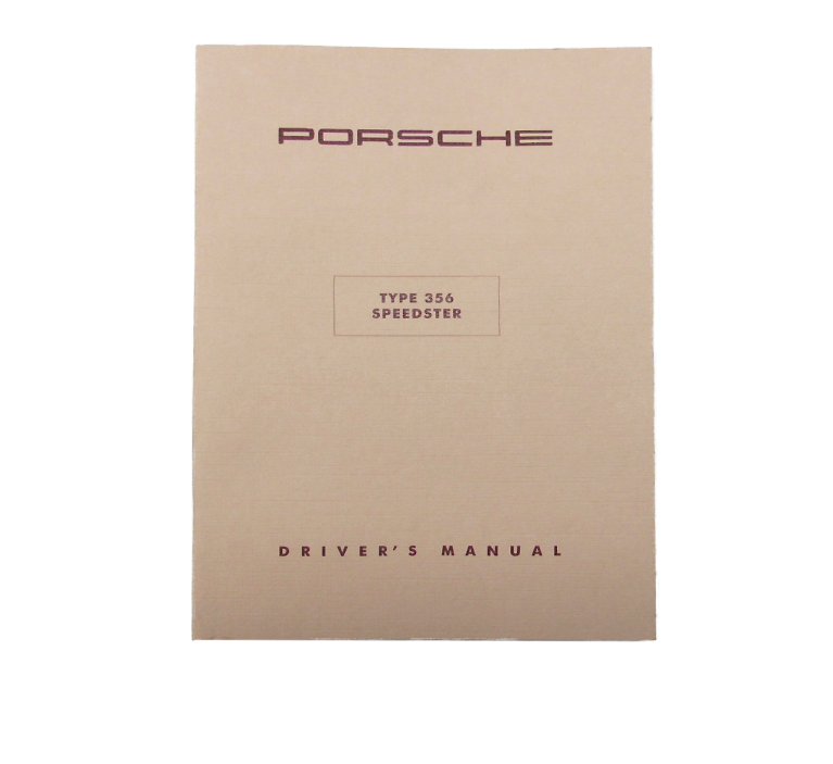 Porsche Owner's Manual - 356 Speedster WKD-460-010
