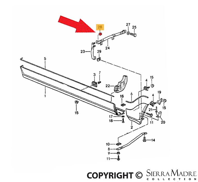 Porsche Plastic Nut - 964 89-94 999-049-009-40 | Sierra Madre ...