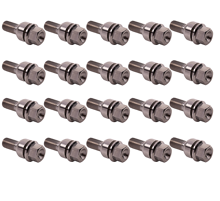 Porsche Titanium Wheel Lug Bolt Set 97+ SMC-182-06-SET | Sierra Madre ...