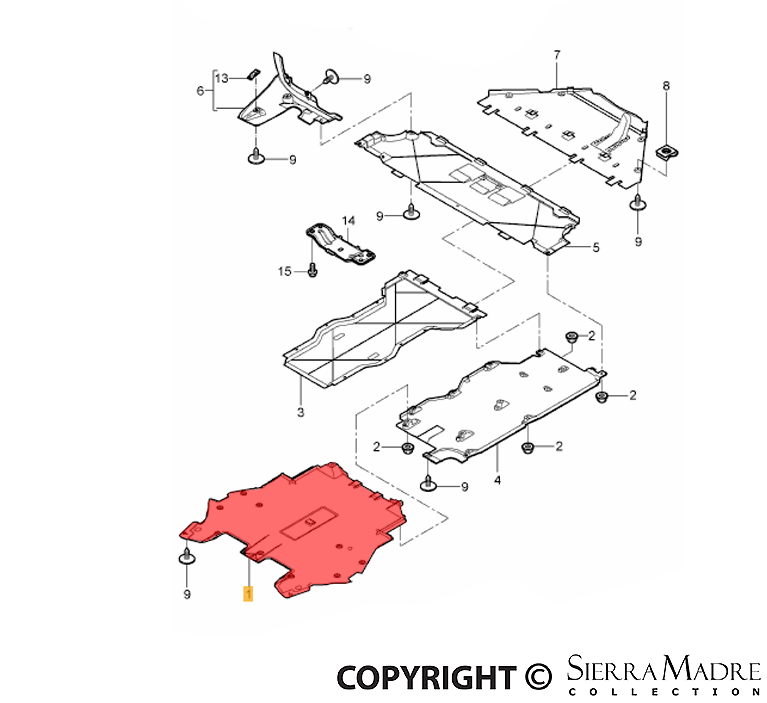 Porsche Underbody Covering - 997/911 05-12 997-504-527-02 | Sierra ...